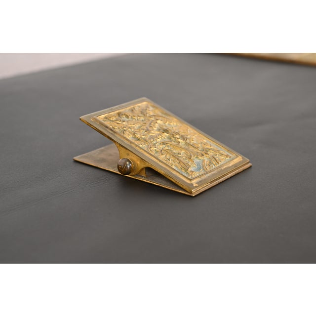 Tiffany Studios New York Bookmark Bronze Large Paper Clip | Chairish