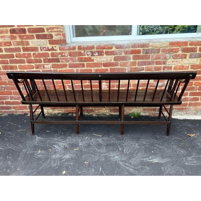 Early 20th Century Antique Early American Style Spindle Back Deacons ...