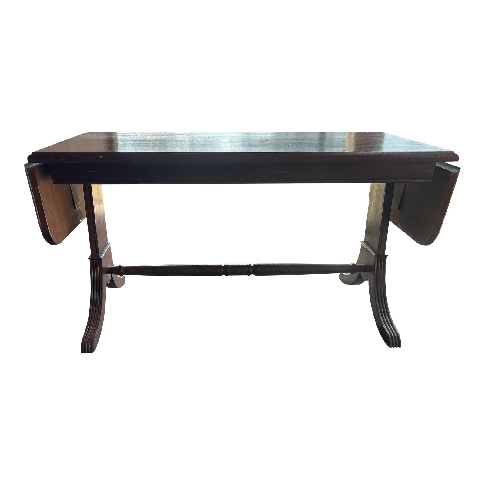 1955 Walnut Folding Leaf Coffe Table (Robt. Smithwick) | Chairish