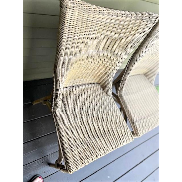 2000s Wicker Side Chairs- Set of 2 | Chairish