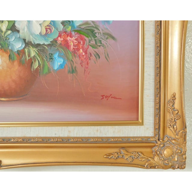 Vintage C1970s Original "Joyce" Oil on Canvas Painting Still Life ...