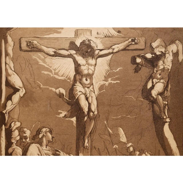 Crucifixion: 18th Century Etching by Conrad Metz after Daniele da Volterra, 1789 | Chairish
