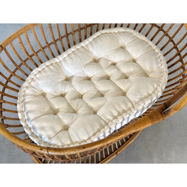 Vintage Rattan and Bamboo Cradle, 1970s | Chairish