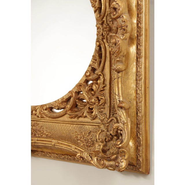 Late 20th Century French Rococo Ornate Gilt Frame Oval Wall Mirror ...