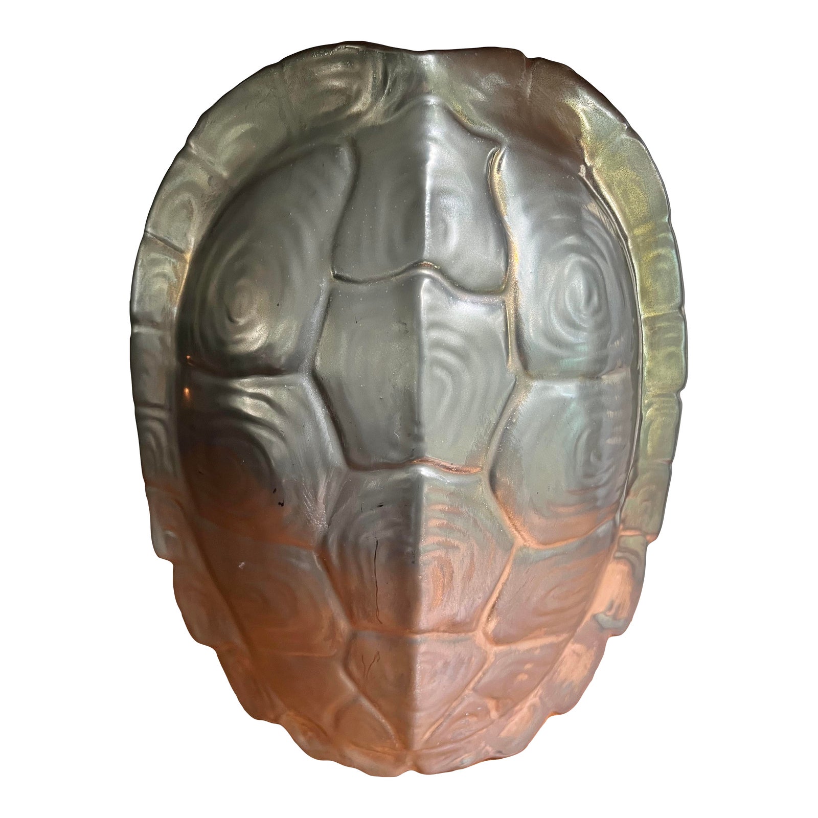 Gilt Tortoise Shell Vase Ceramic | Chairish