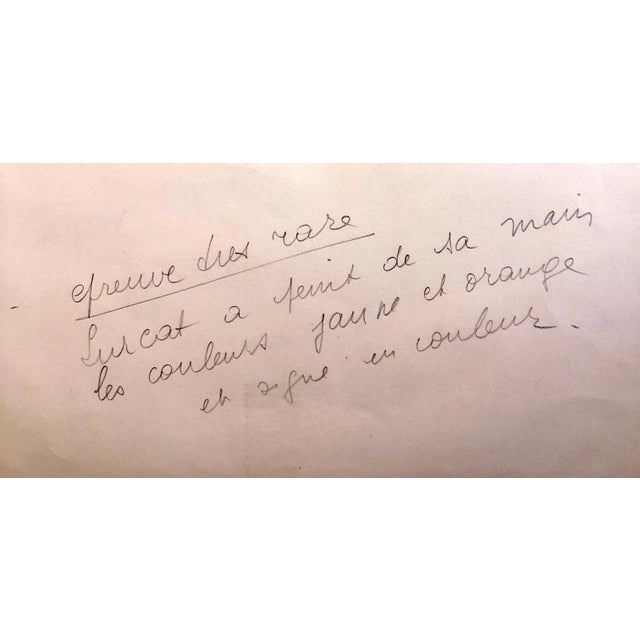 Jean Lurçat, Vintage French Modernist Jean Lurcat Watercolor Painting ...