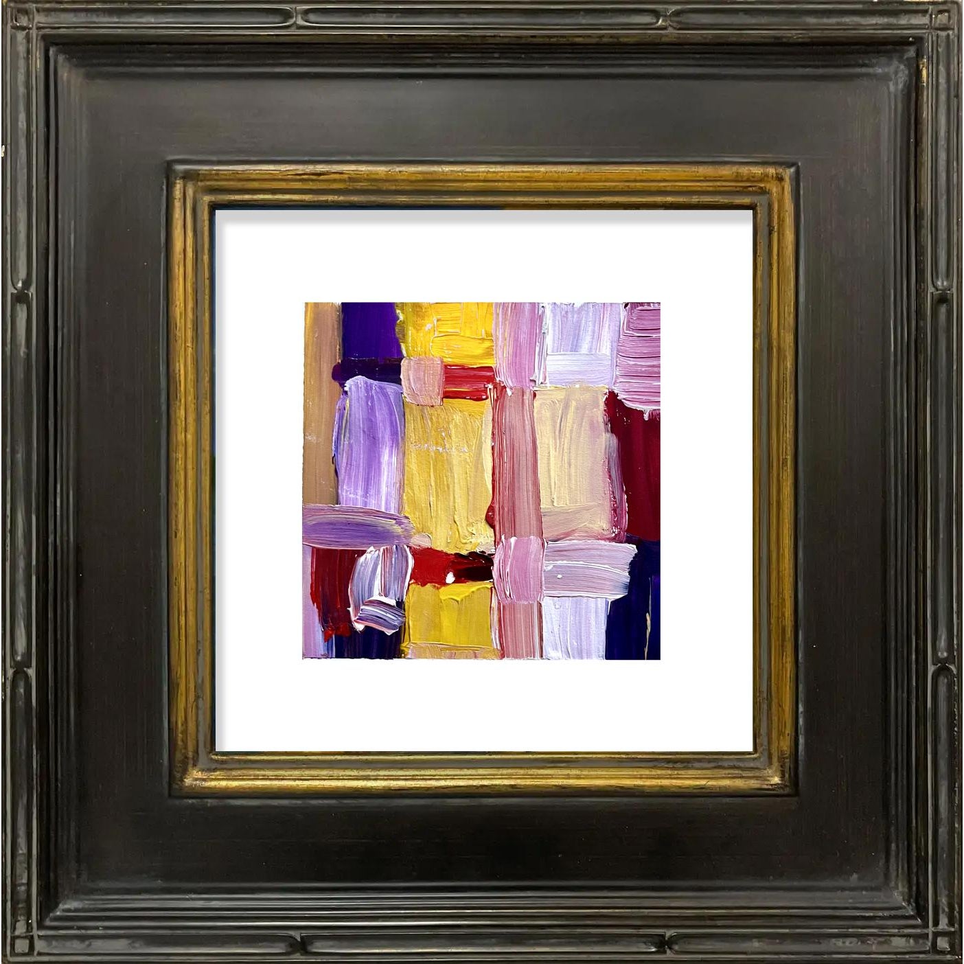 1990s Flicker on the Horizon - a Captivating Petit Abstract Painting ...