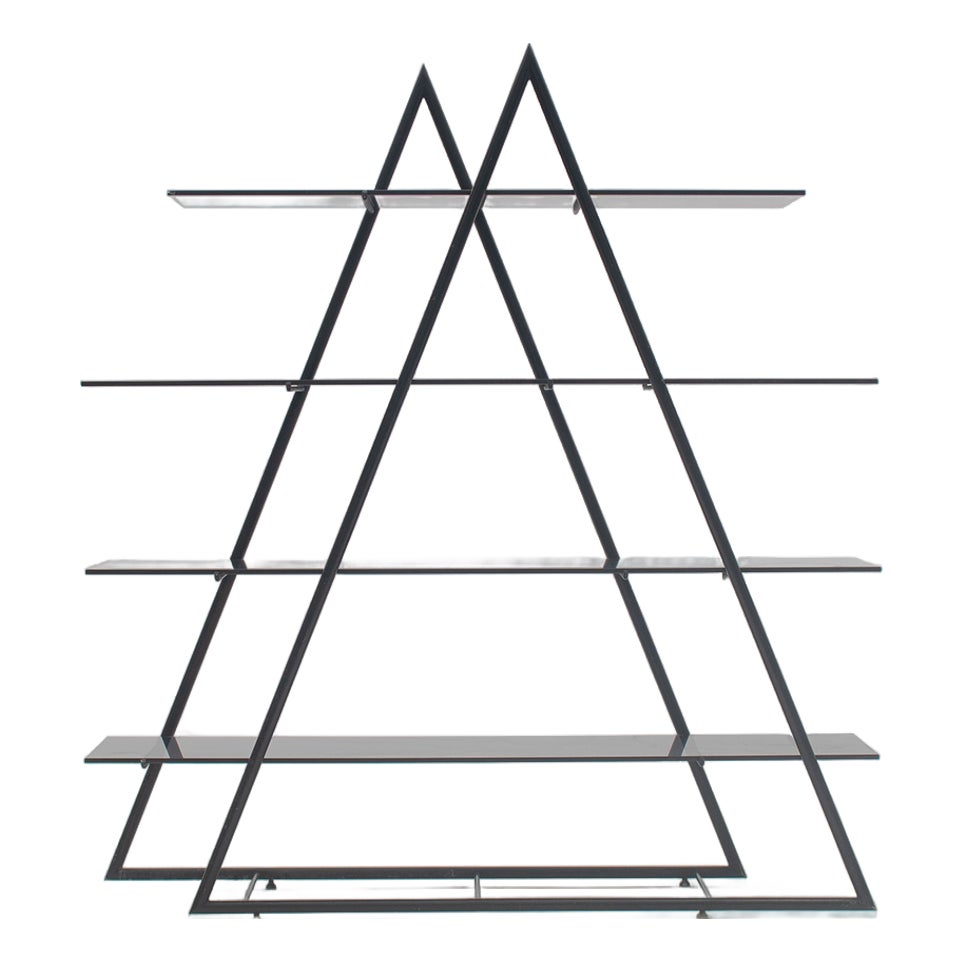 Mid-Century Modern Bauhaus Triangular Shelving Unit, 1970s | Chairish