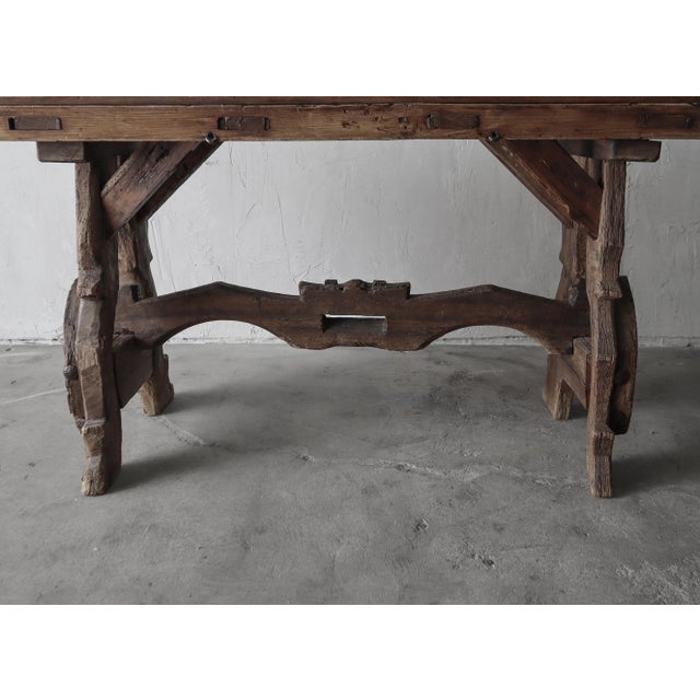 Rustic Antique Console Table | Chairish