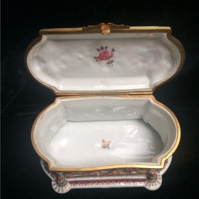 1920s Antique Capo Di Monte Valentines Large Cherubs Jewelry Box | Chairish