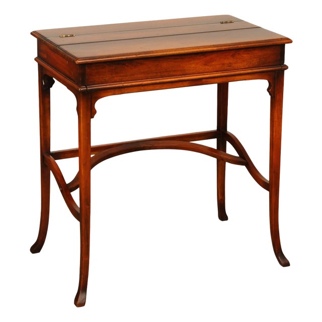Theodore Alexander Flip Top Campaign Desk | Chairish
