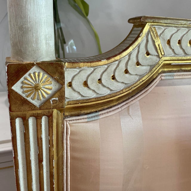 Lit à La Polonaise Louis XVI Creme-Peinte Tester Bed Frame | Chairish
