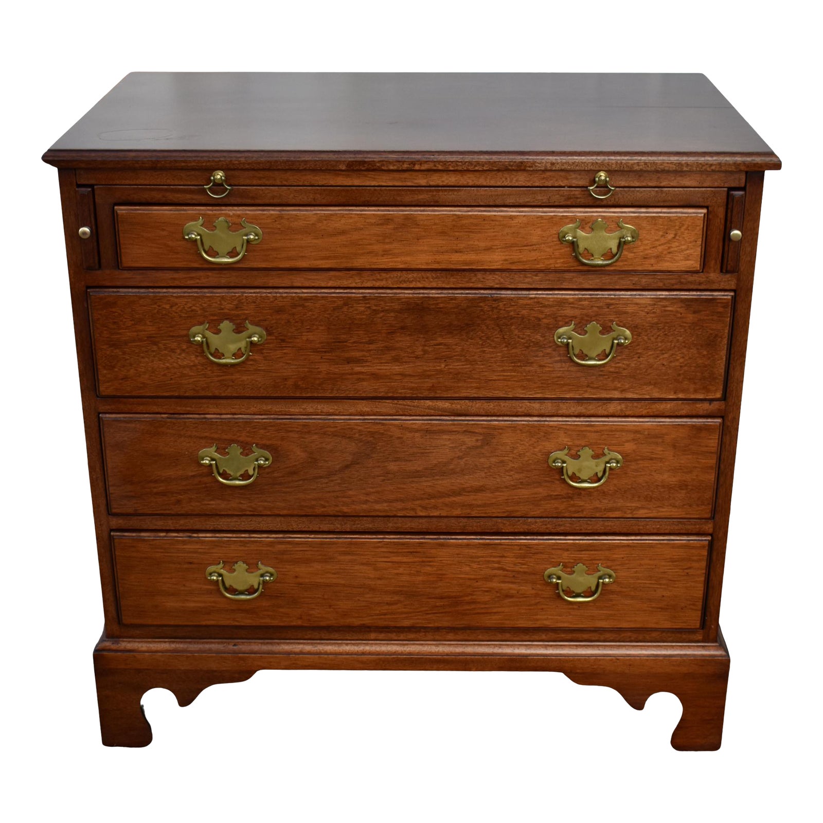 Vintage Kittinger Traditional Style Mahogany Four Drawer Bachelors ...