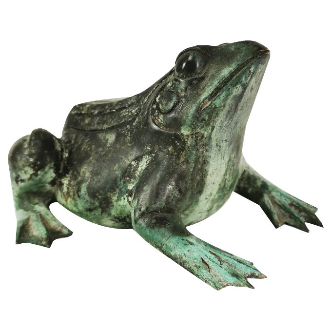 Bronze Frog Sculpture, Denmark, 1960s | Chairish