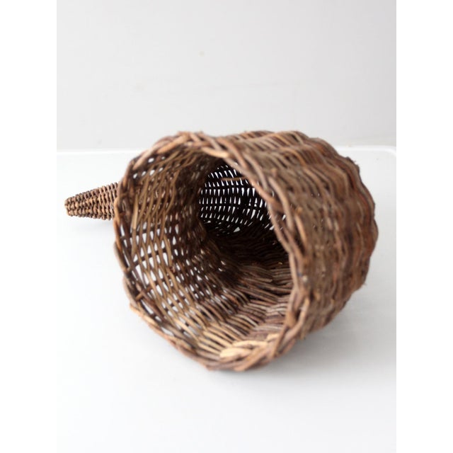 Vintage Wicker Cornucopia | Chairish