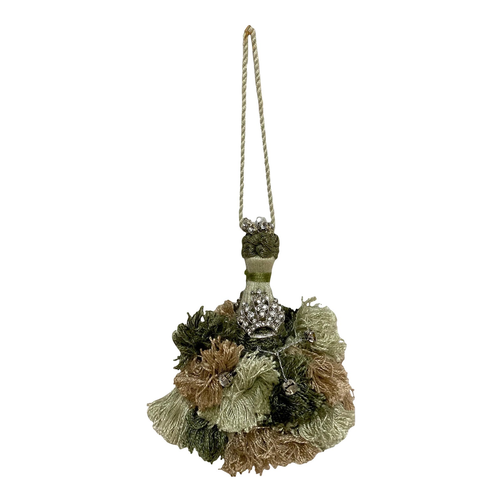 Midcentury French Crown Tassel Ornament | Chairish