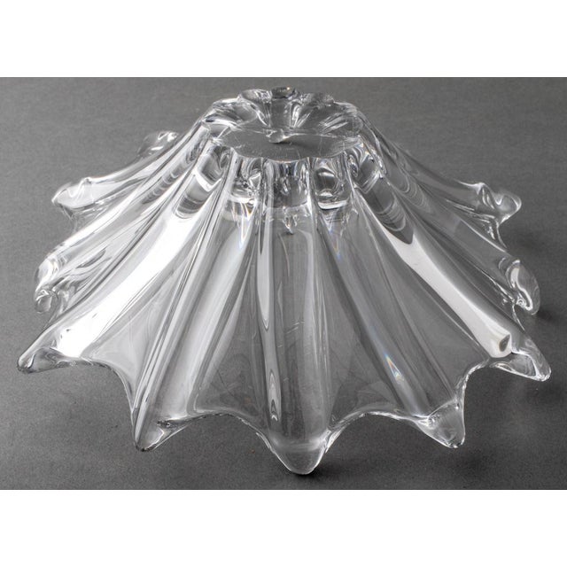 Daum French Crystal Centerpiece Bowl | Chairish