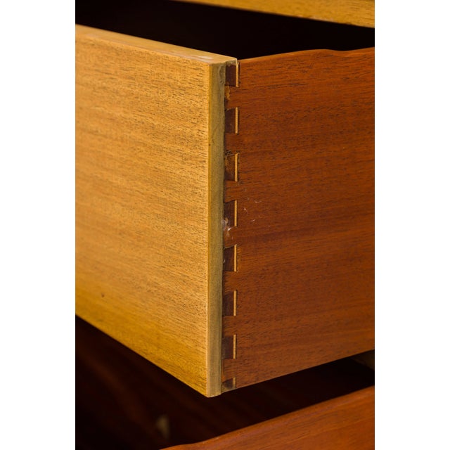 Edward Wormley for Dunbar American Mid-Century Maple Three-Drawer Slant ...