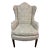 Custom Design Wingback Zebra Print Arm Chair | Chairish