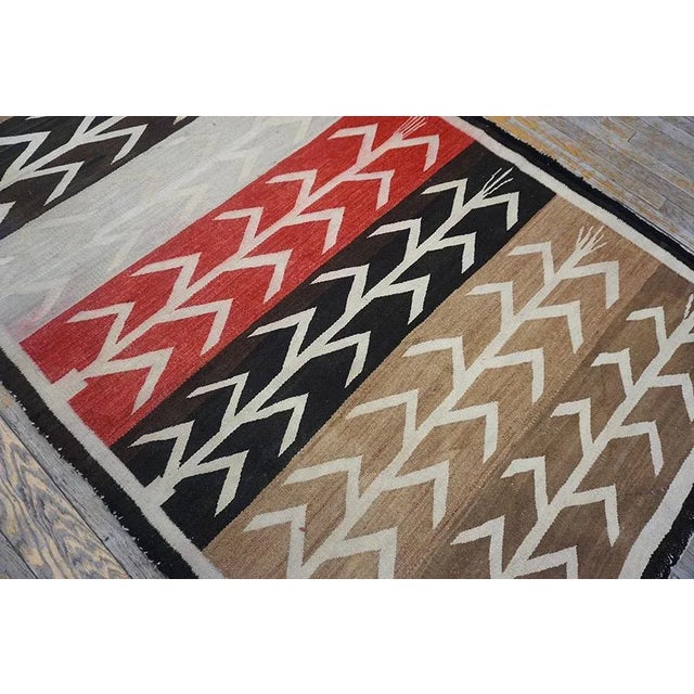 Early 20th Century American Navajo Style Carpet With Corn Design | Chairish