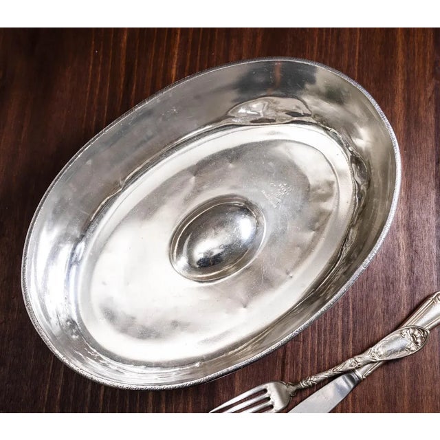 1926 Mark Hopkins Hotel, San Francisco Silverplate Crested Food Cover ...