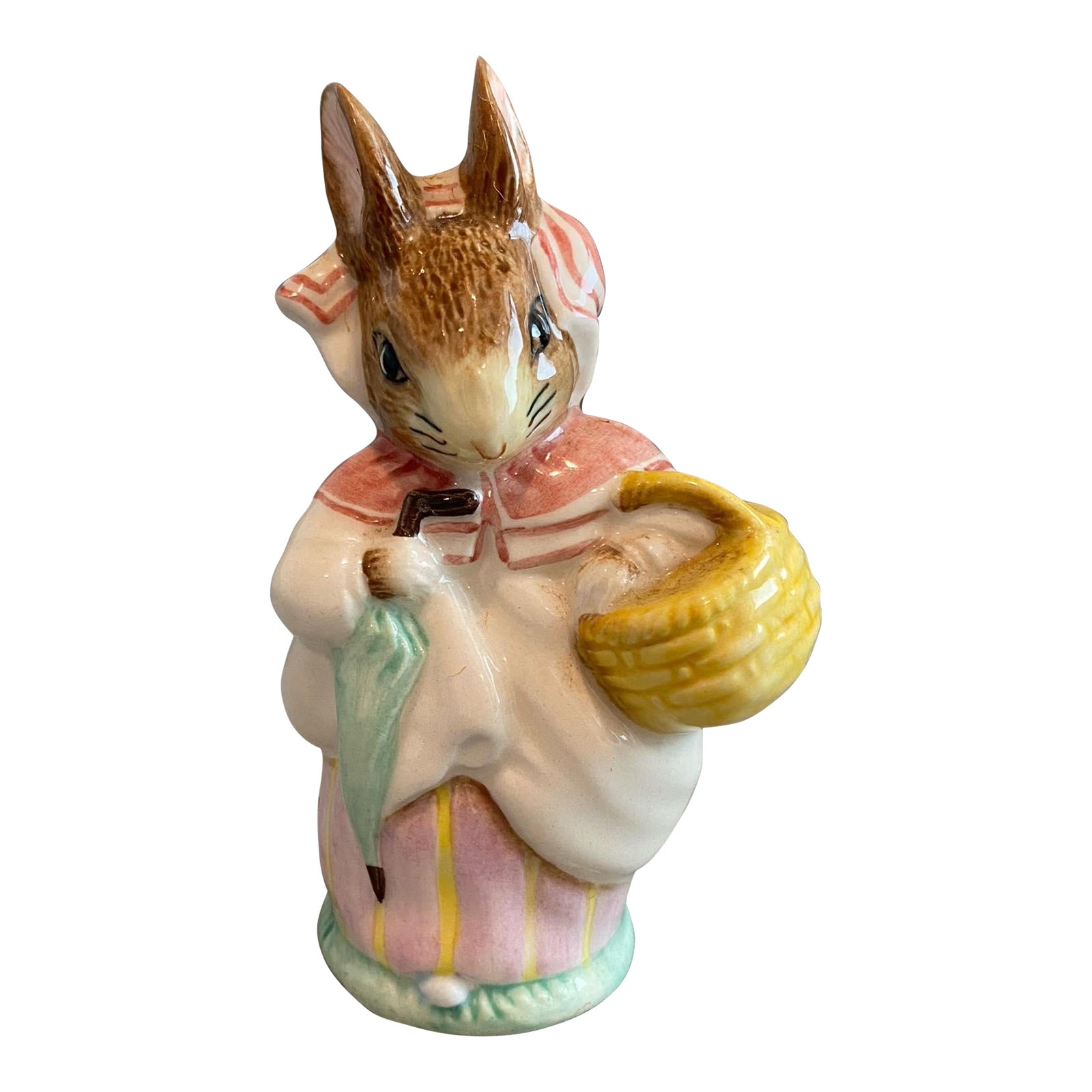 Beatrix Potter Mrs. Rabbit Figurine by Royal Albert, 1989 | Chairish