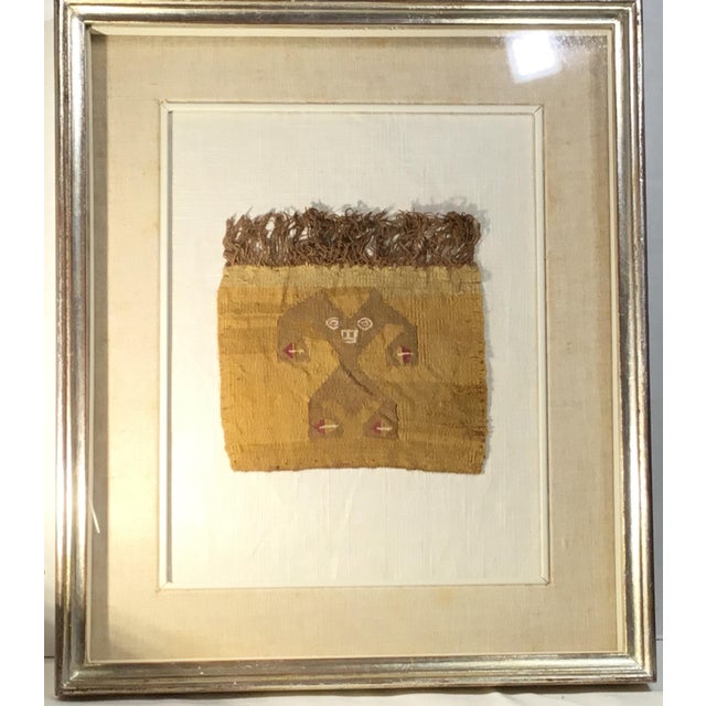 Pre-Columbian Antique Peruvian Textile Fragment | Chairish