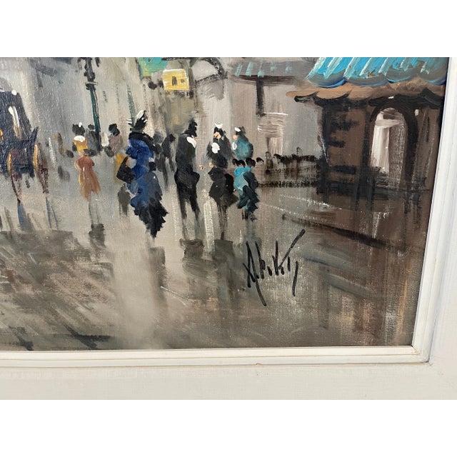 Original Antonio Devity Paris Street Scene Oil on Canvas Painting ...