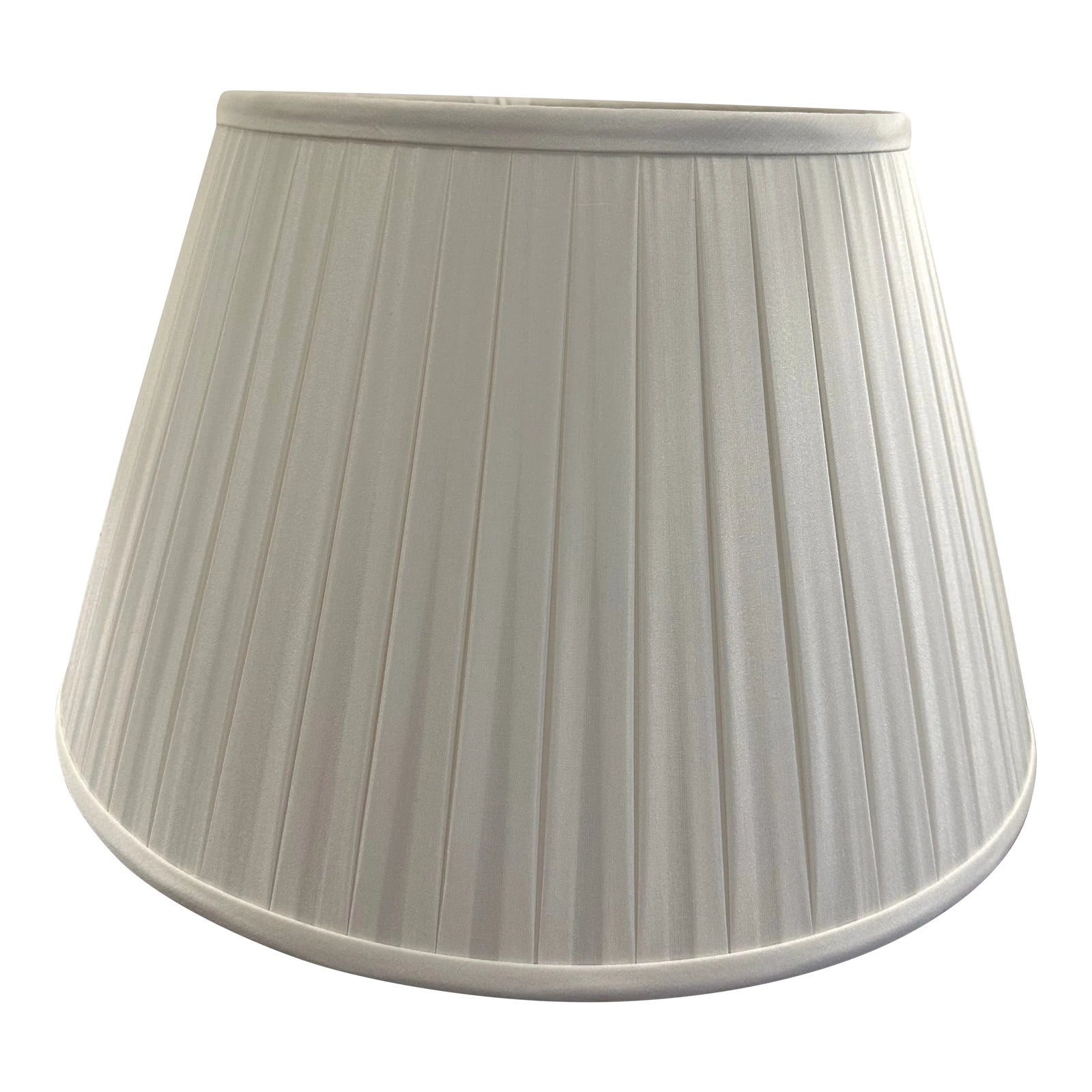 Boxed Pleated Linen Lamp Shade | Chairish