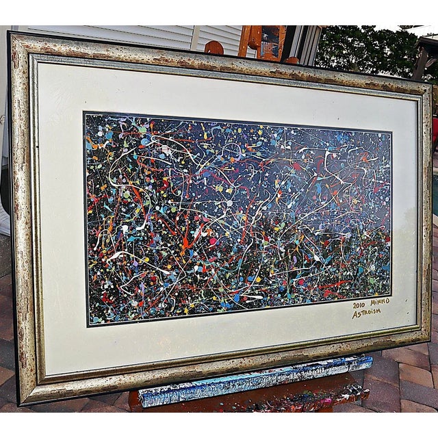 Original Abstract Expressionist Acrylic Painting on Canvas by Mimmo ...