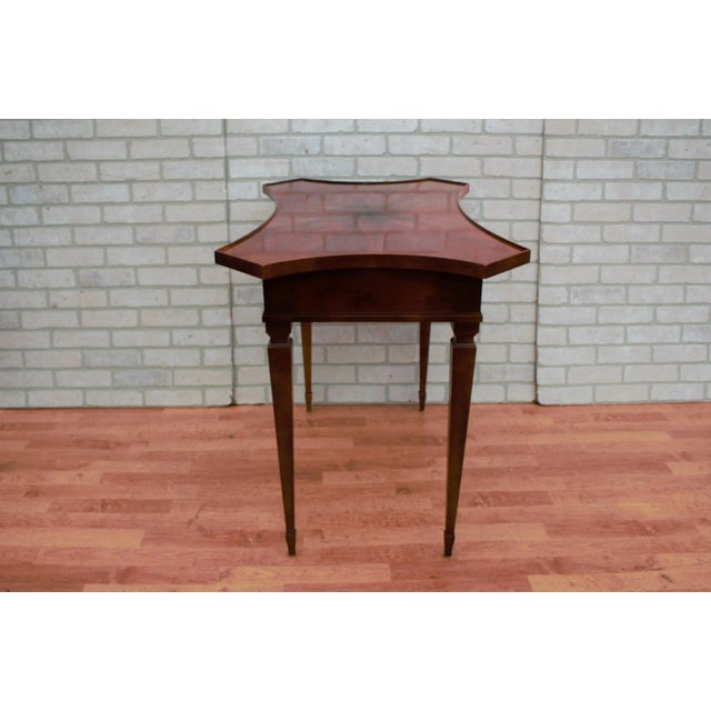 Baker Furniture Federal Heckman Inlaid Tea Side Table | Chairish