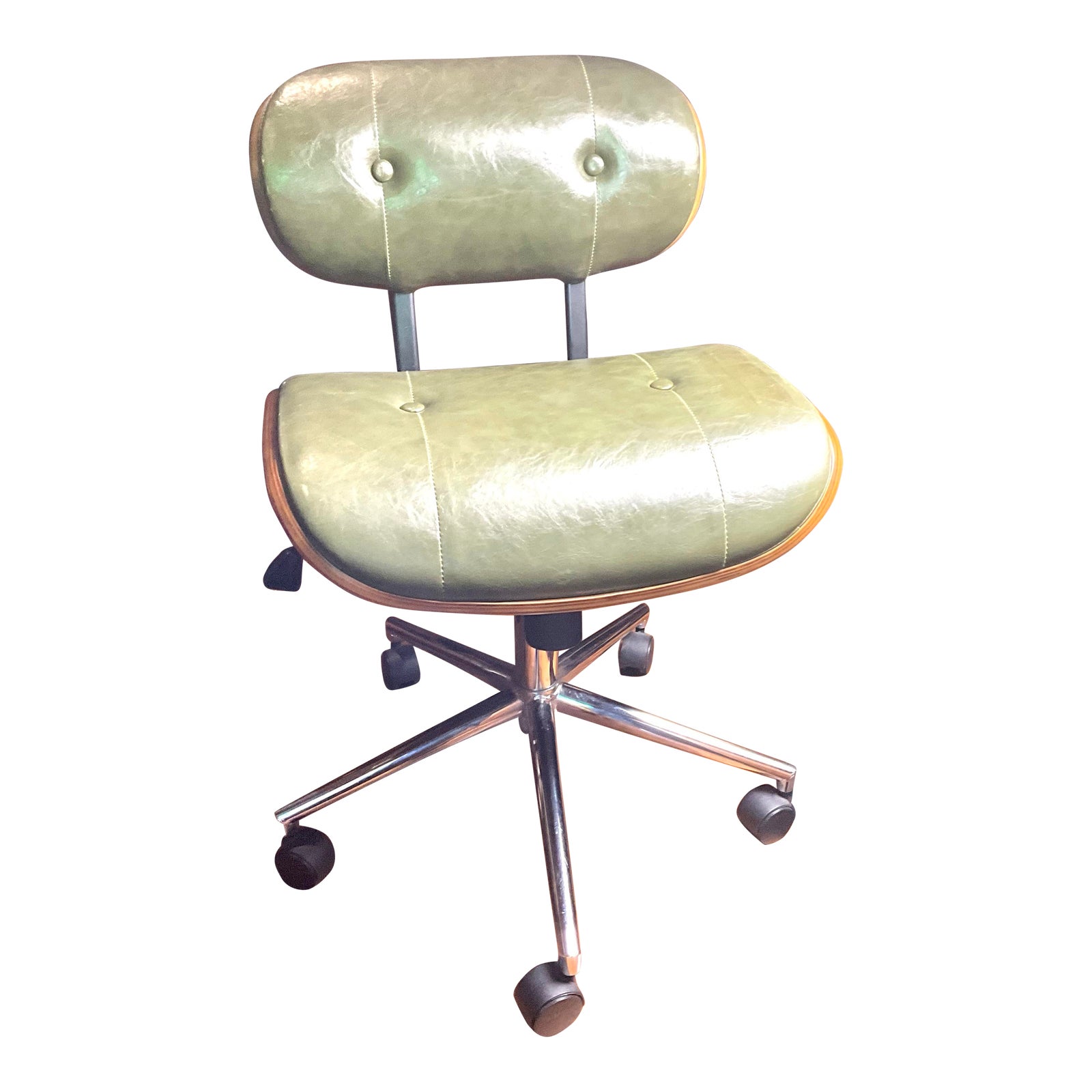 Charles & Ray Eames for Herman Miller Rare Upholstered Molded Plywood ...