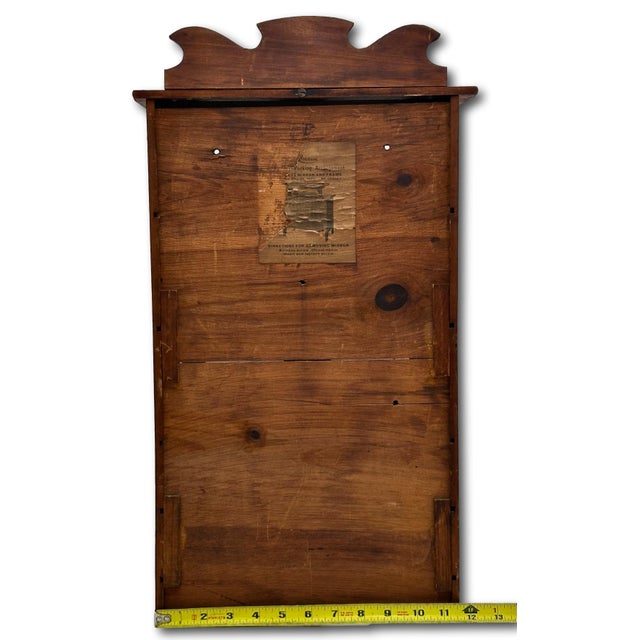 Unusual Early 1900s Antique American Miniature Size Wood & Glass Front ...