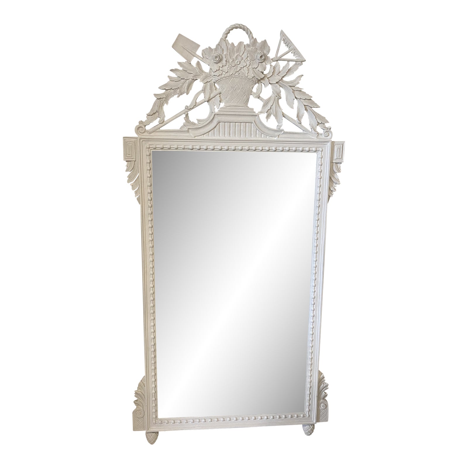 Huge Stephen Cavallo / Mirror Fair Garden Trophy Mirror | Chairish