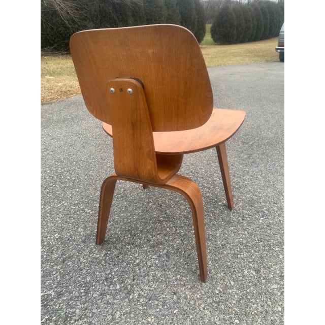 Early 2nd Generation Eames Dcw Herman Miller Calico Ash Chair | Chairish
