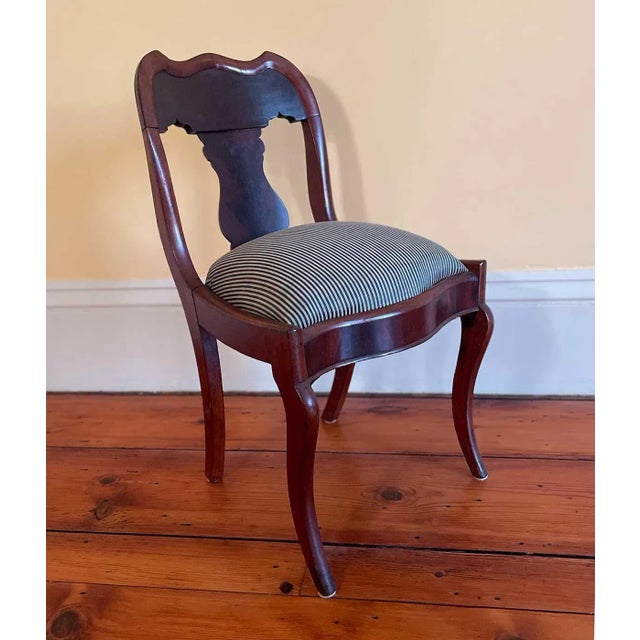 Late 19th Century Antique Mahogany Empire Chairs - Set of 2 | Chairish