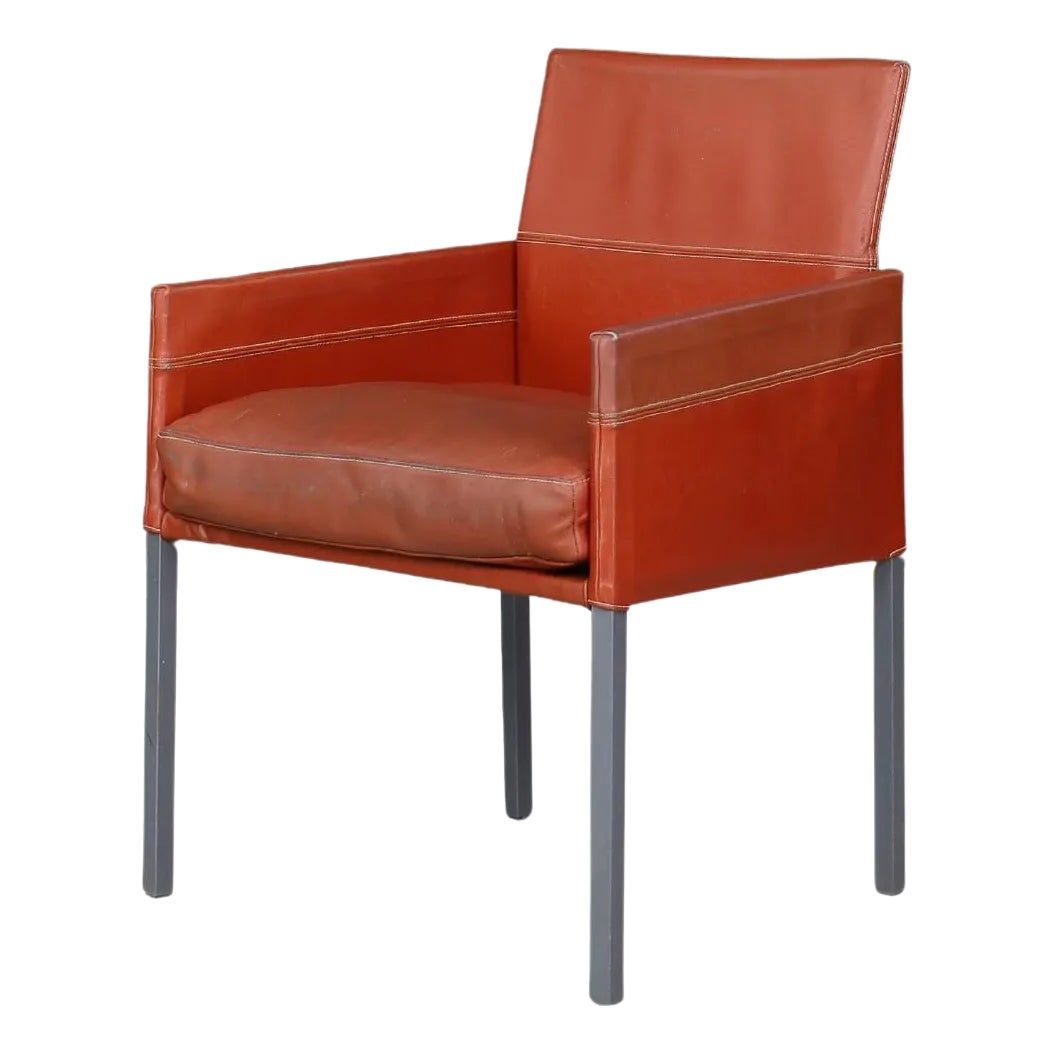 Modern Texas Armchairs in Patinated Leather by Karl-Friedrich Förster ...