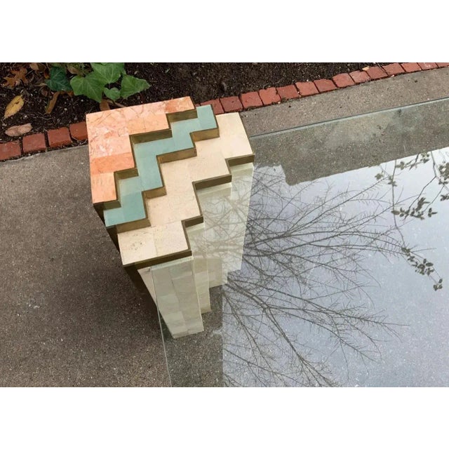 1970s Contemporary Maitland-Smith Skyscraper Tessellated Coffee ...