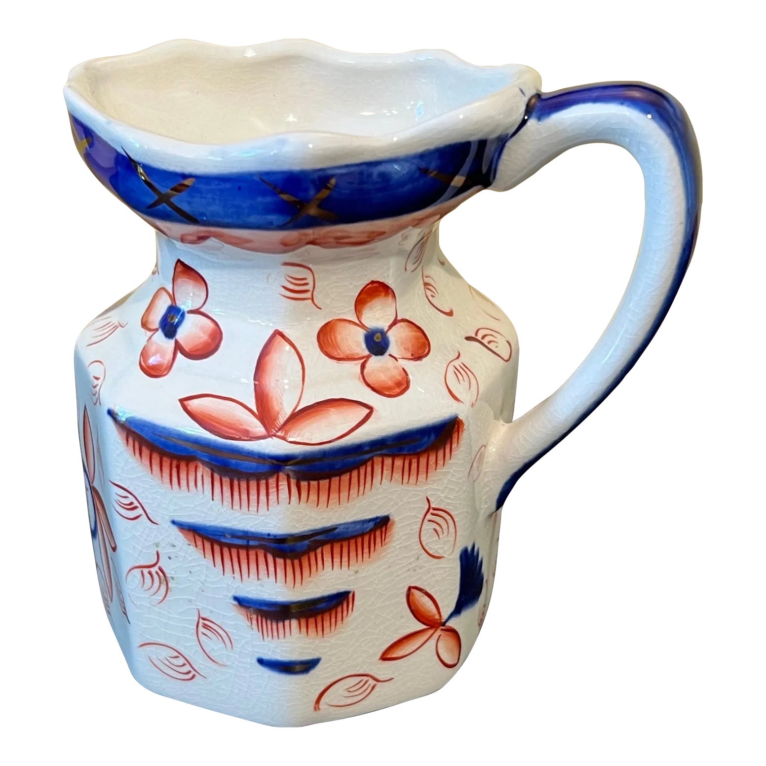 Antique Hand Painted Small Imari Creamer/Pitcher, Made in Japan | Chairish