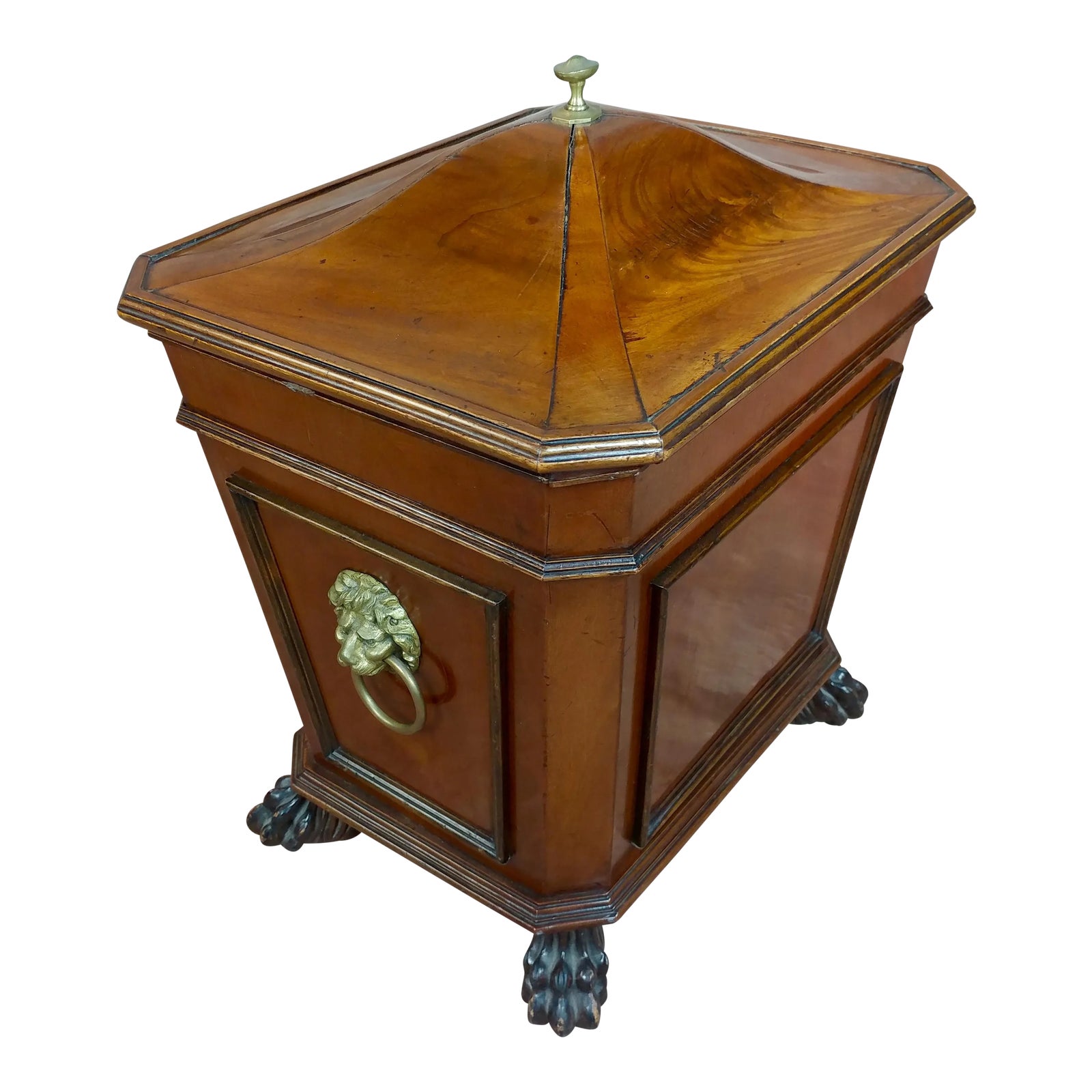 19th C. English Regency Mahogany Wine Cellarette | Chairish