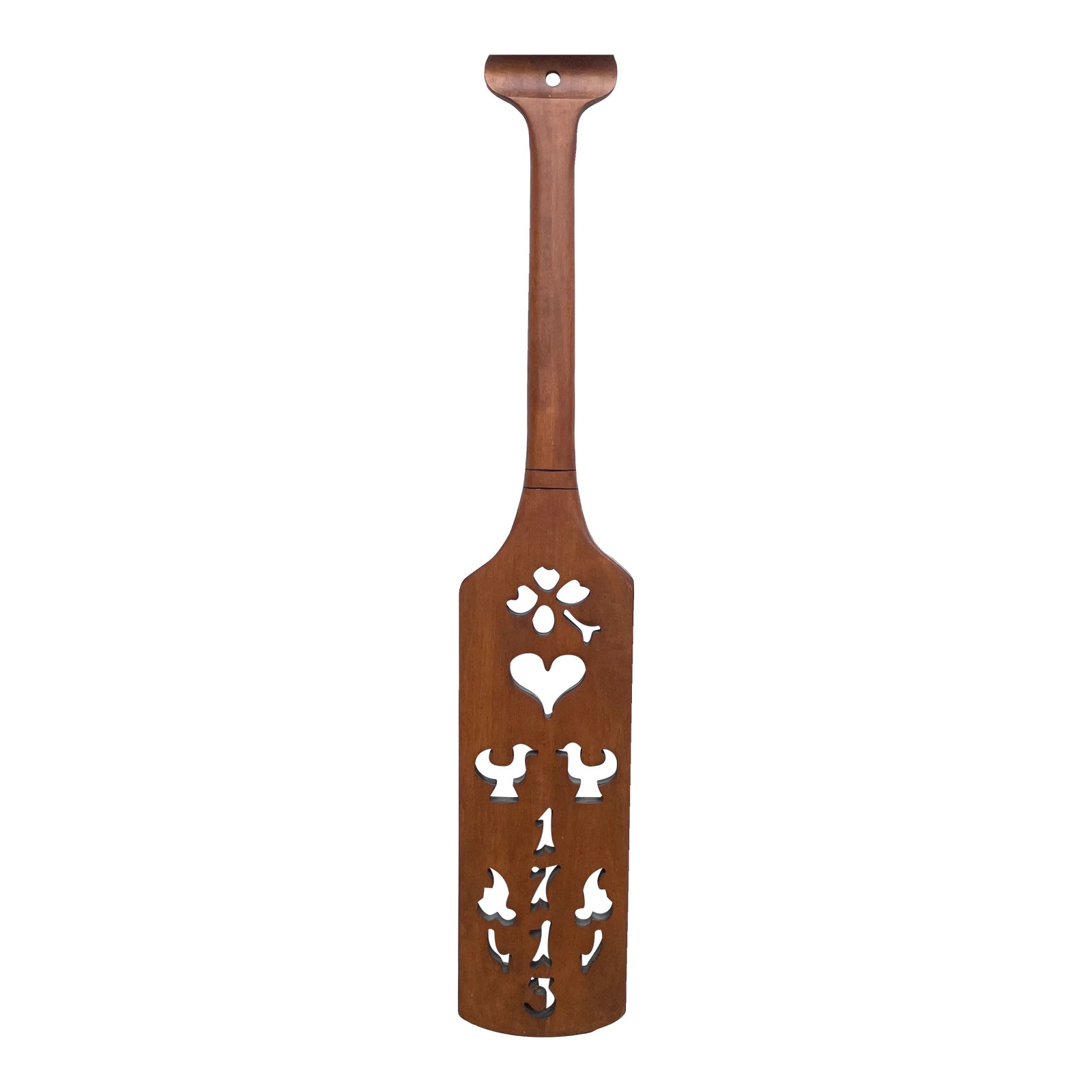 Carved Maple Tell City Chair Co. Oar | Chairish