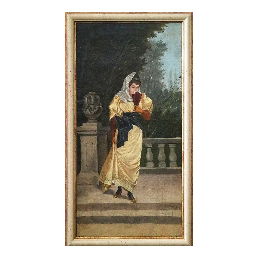 James Abott McNeil Whistler, Figure of an Upper Class Woman, 1800s, Oil ...