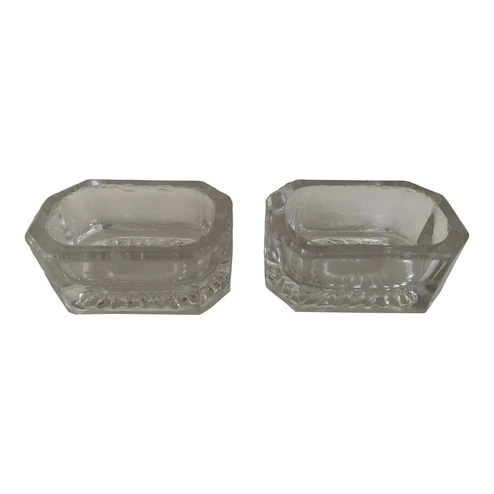 Late 19th Century Master Salt Cellars- a Pair | Chairish
