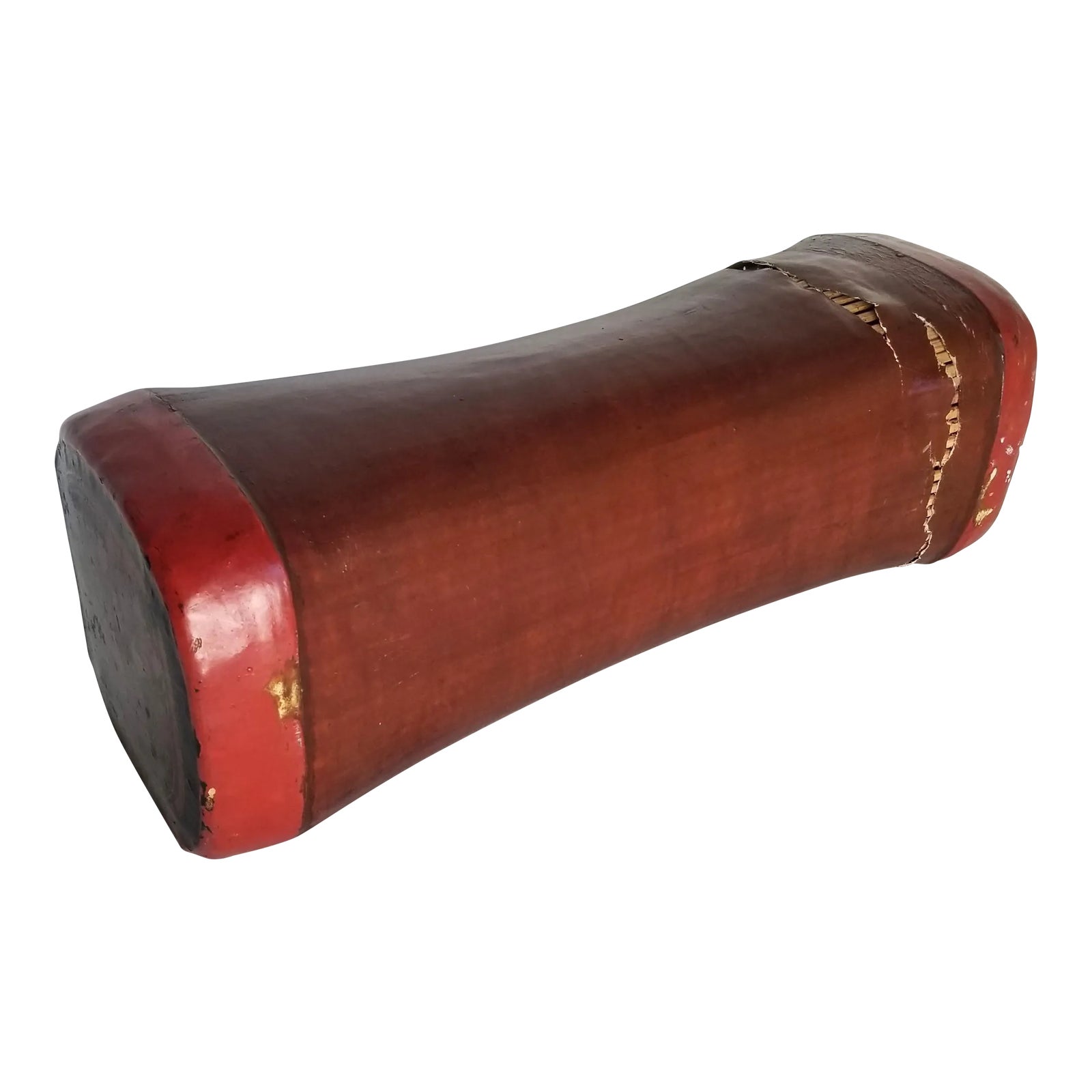 Mid 19th Century Lacquered Chinese Opium Pillow | Chairish