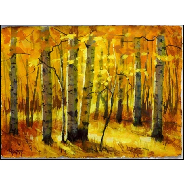 Robert Bob Rohm "Fall Glitter" Original Watercolor Landscape Painting ...