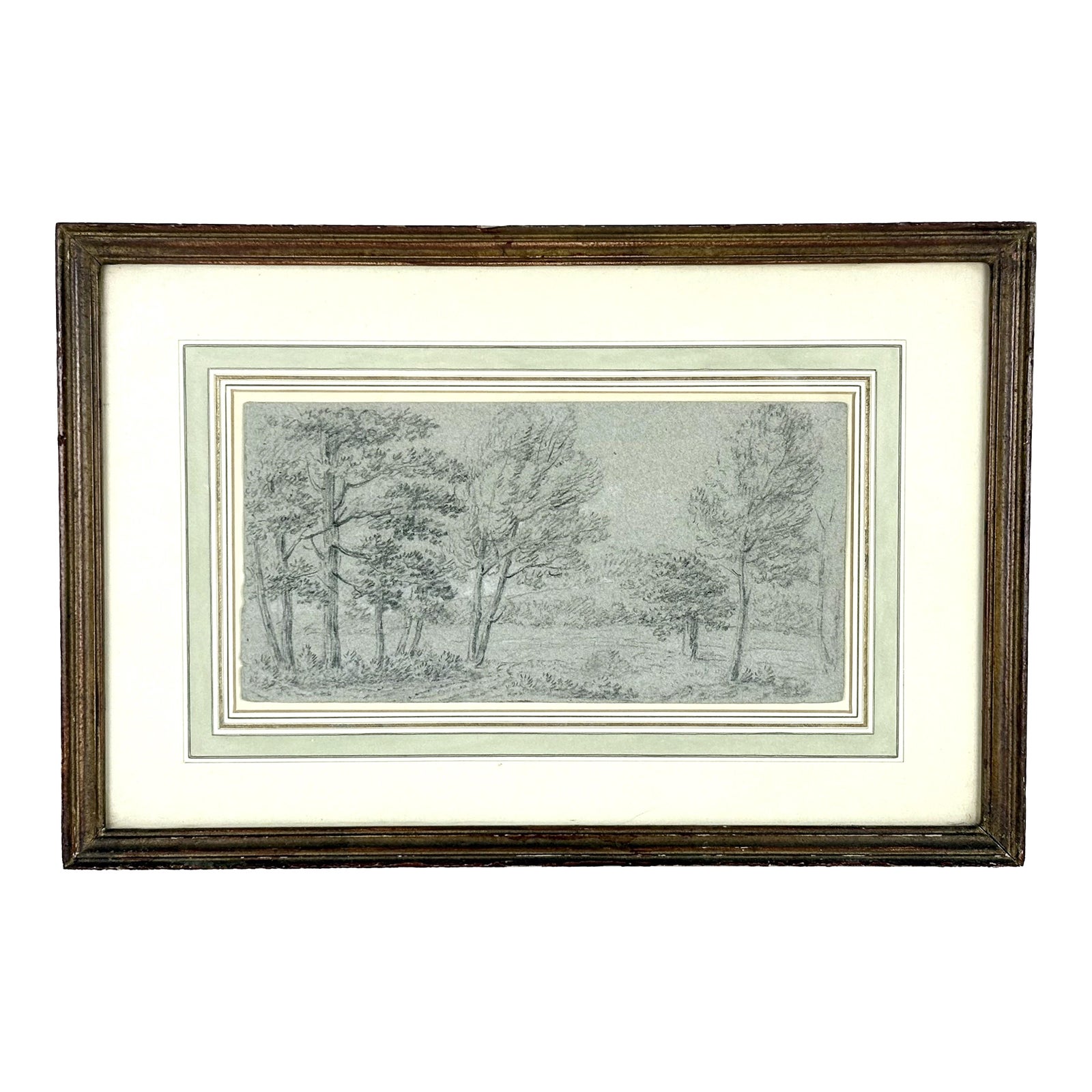 Mid 18th Century Richard Wilson, British, Chalk Landscape Drawing ...