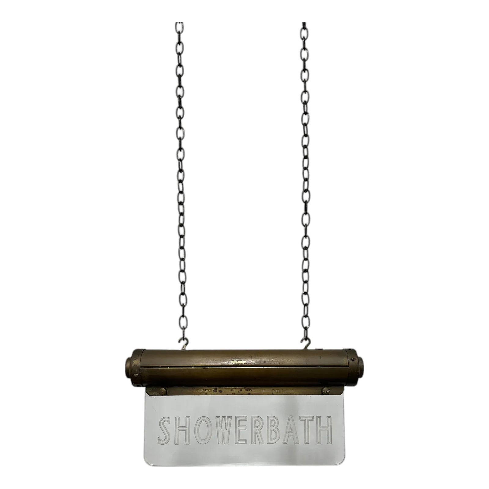 Art Deco Brass Illuminated Cinema Showerbath Advertising Sign from ...