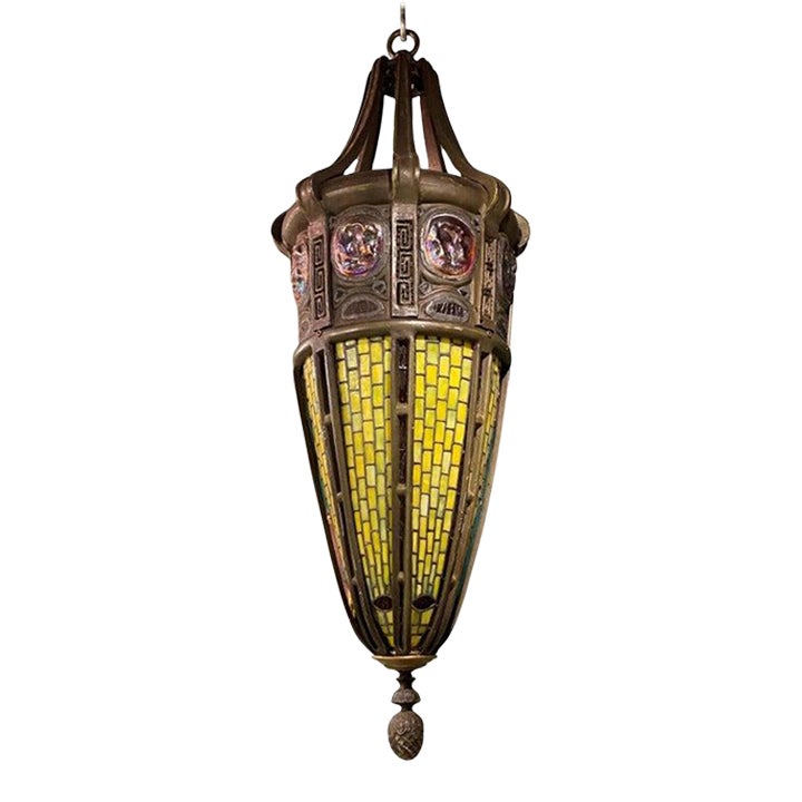 Tiffany Style Turtleback Lantern | Chairish