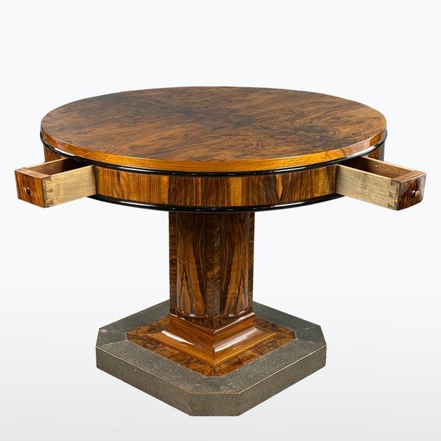 Art Deco Round Game Table, 1930s | Chairish