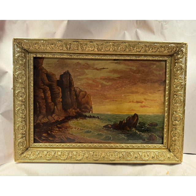 Late 19th Century American Seascape Painting | Chairish